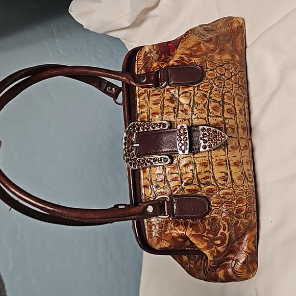 Raviani | Bags | Raviani Western Crocodile Leather Crystal Buckle ...